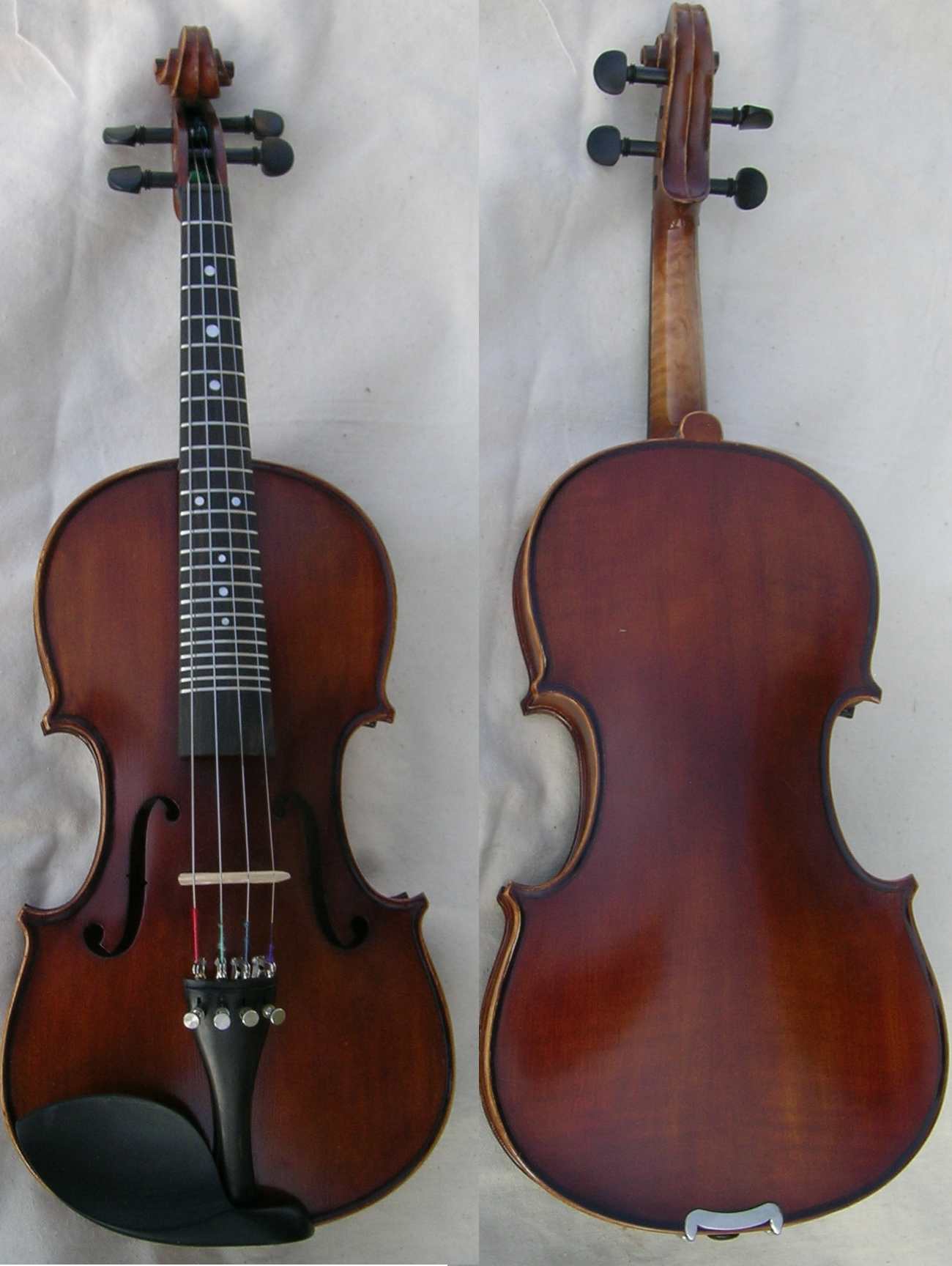 Fretted Acoustic Violin_Santini_24 Frets/8 MOP & Abalone shell Inlays